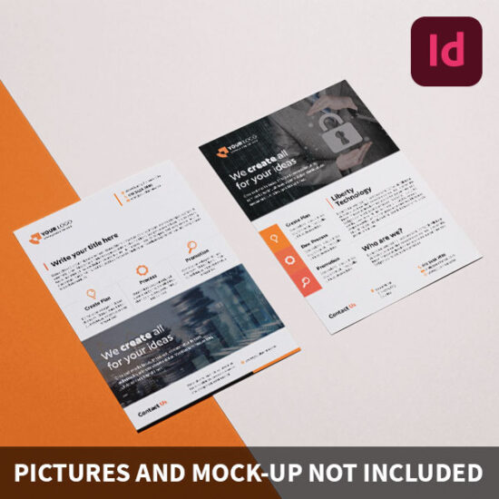 Flyer design InDesign télécharge personnalise le template #7